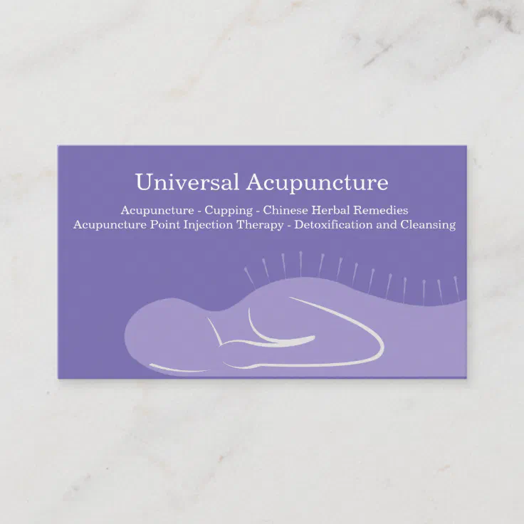 Acupuncture Chinese Medicine Business Card | Zazzle