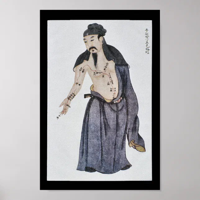 Acupuncture Pericardium Meridian Hand Jueyin Poster | Zazzle