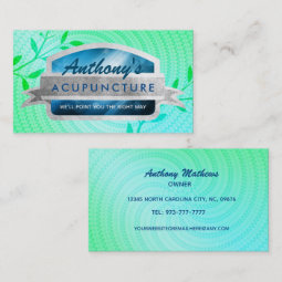 Acupuncture Slogans Business Cards | Zazzle