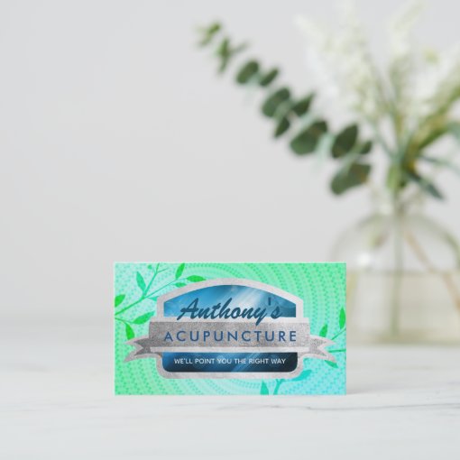 Acupuncture Slogans Business Cards | Zazzle
