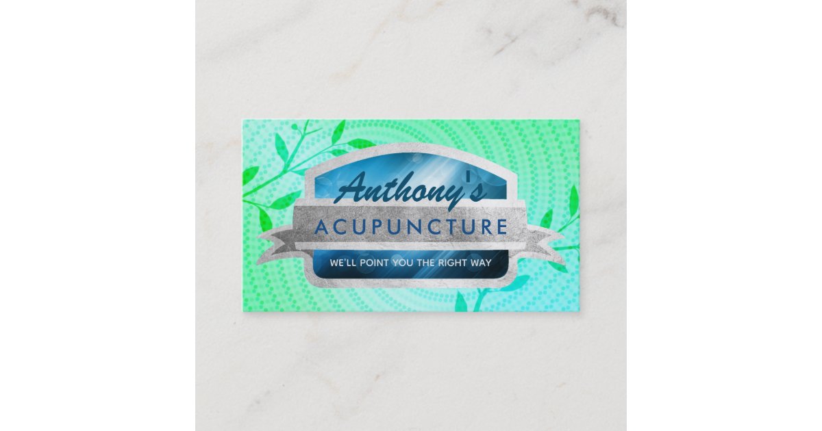 Acupuncture Slogans Business Cards | Zazzle