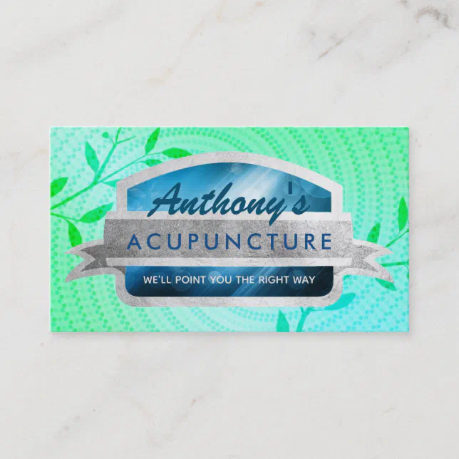 Acupuncture Slogans Business Cards | Zazzle