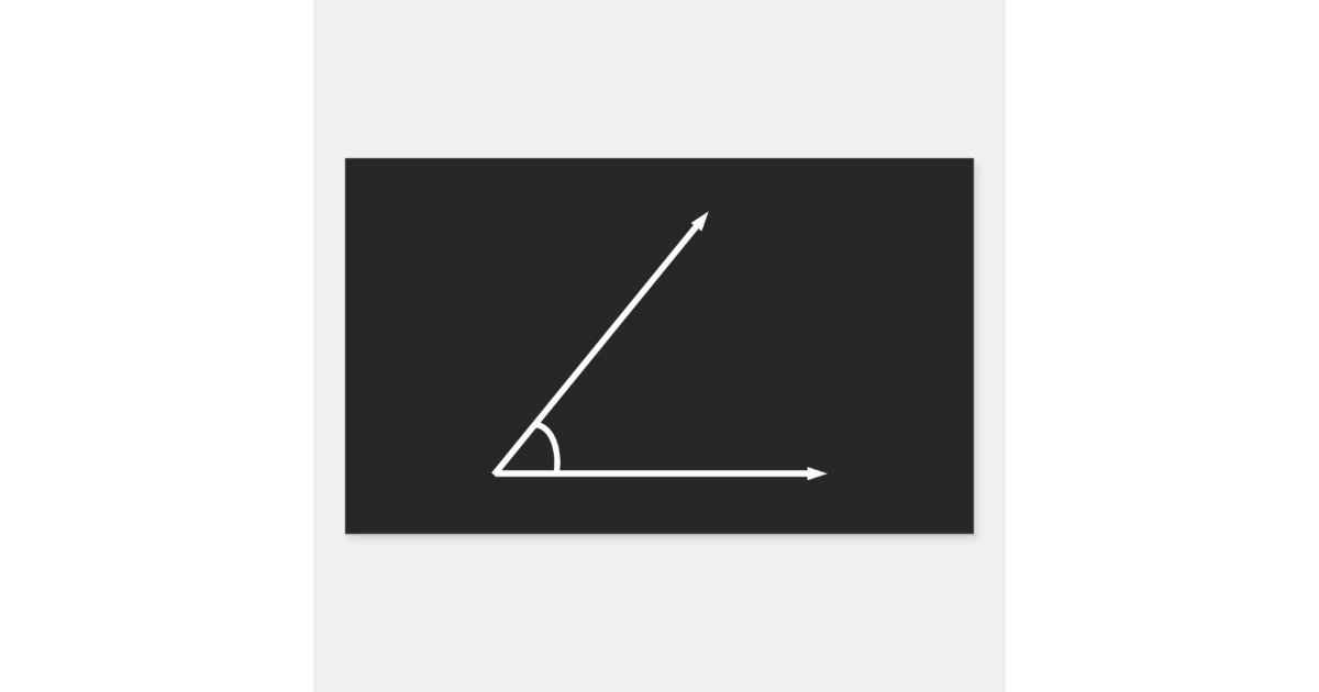 Acute Angle Rectangular Sticker | Zazzle