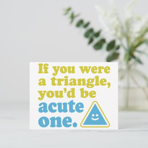 Acute Triangle Postcard | Zazzle