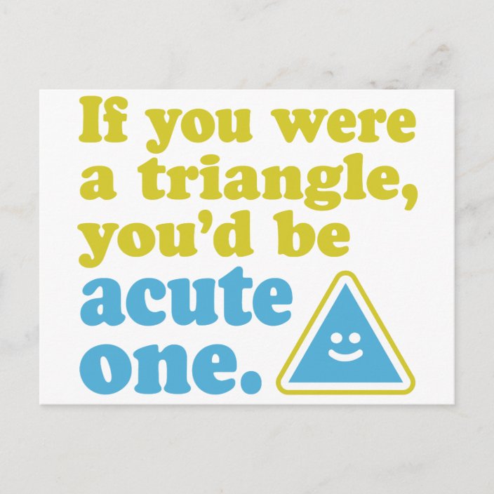 Acute Triangle Postcard | Zazzle.com