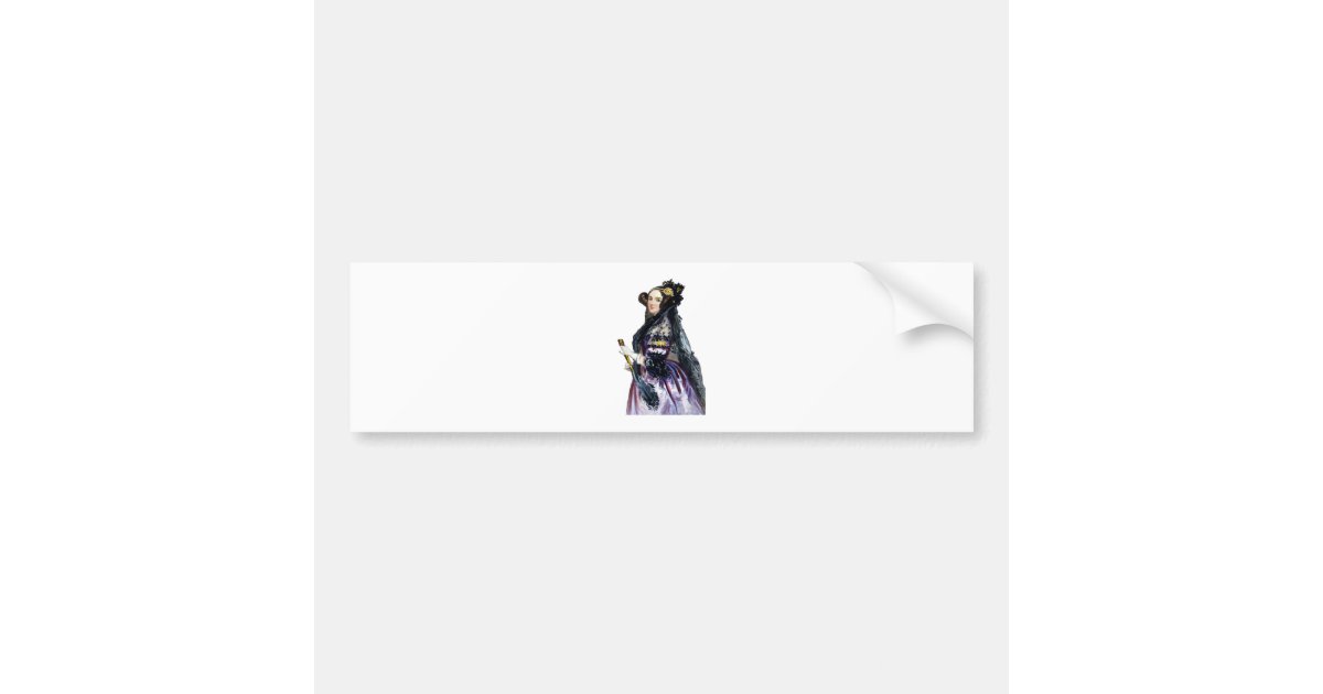 ada countess of lovelace bumper sticker | Zazzle