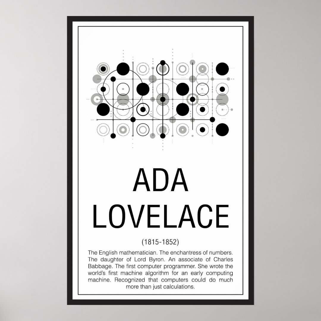 Ada Lovelace Poster | Zazzle