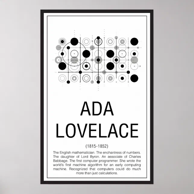 Ada Lovelace Poster | Zazzle