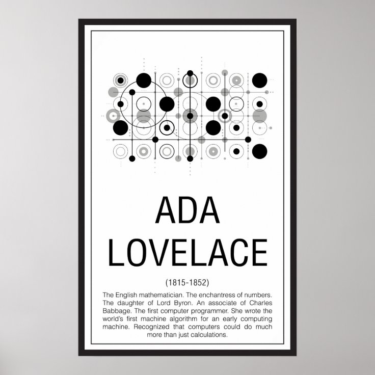 Ada Lovelace Poster | Zazzle