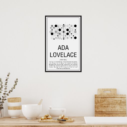 Ada Lovelace Poster | Zazzle