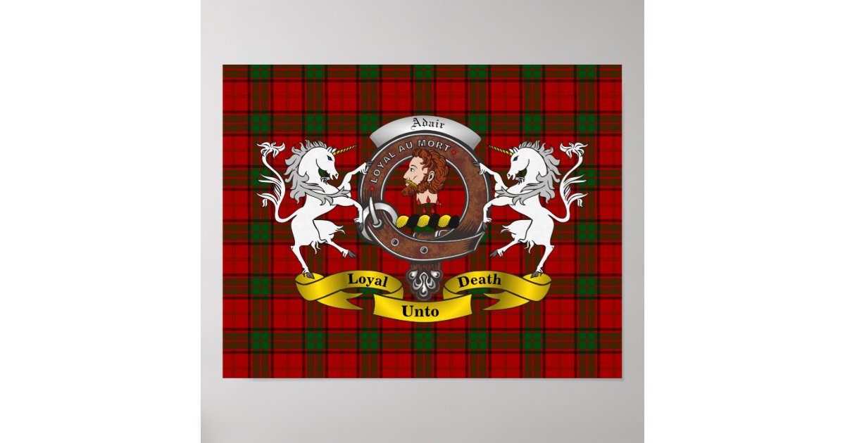 Adair Clan Badge Poster | Zazzle
