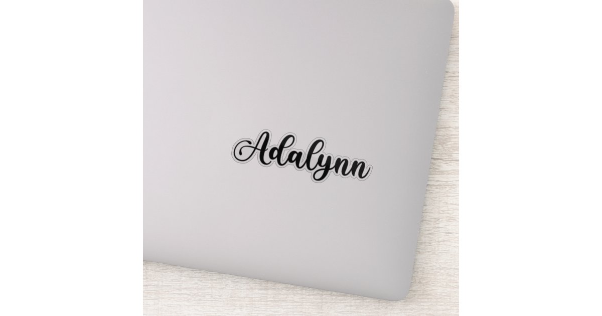 Adalynn Name - Handwritten Calligraphy Sticker | Zazzle