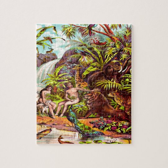 Adam and Eve Puzzle Design | Zazzle.com