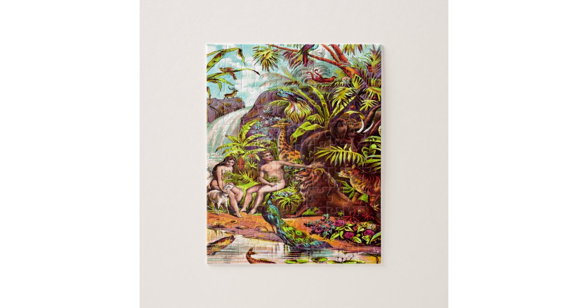 Adam and Eve Puzzle Design | Zazzle