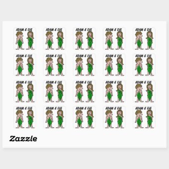 Adam And Eve Stickers | Zazzle