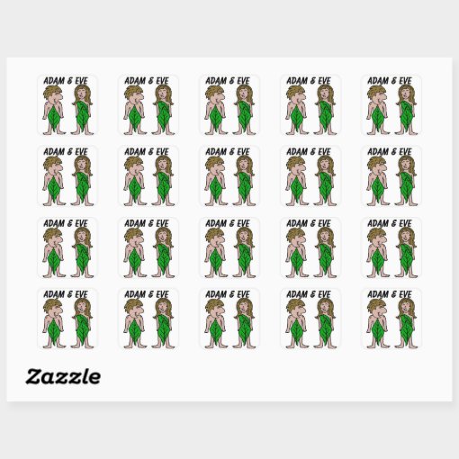 Adam And Eve Stickers | Zazzle