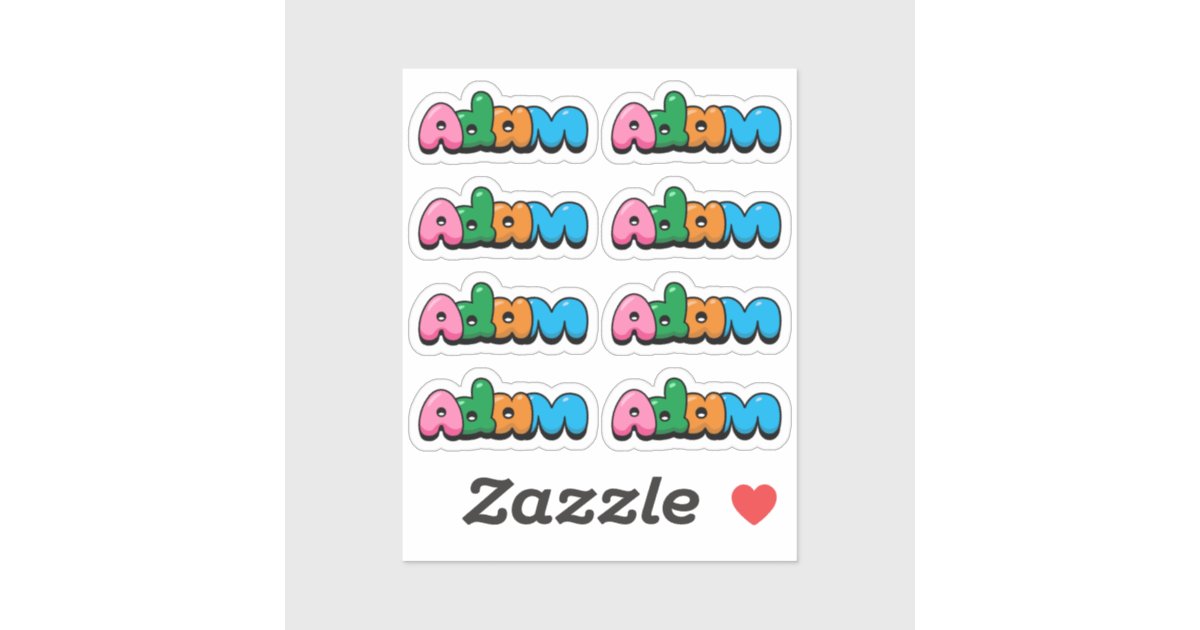 Adam Sticker | Zazzle