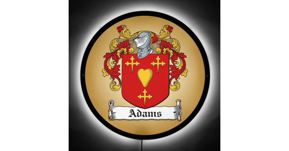 Adams Coat of Arms LED Sign | Zazzle