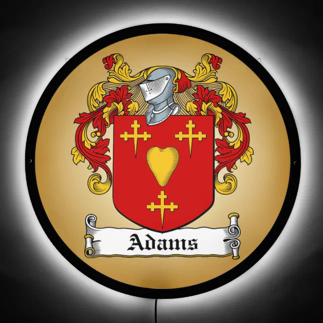 Adams Coat of Arms LED Sign | Zazzle