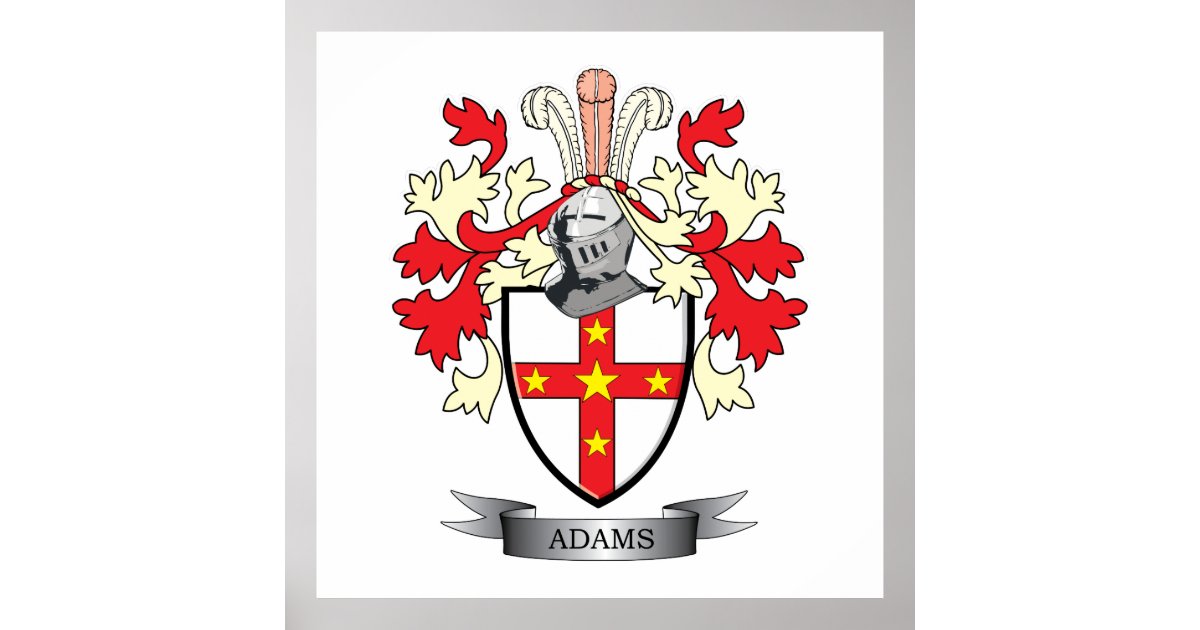 Adams Coat of Arms Poster | Zazzle