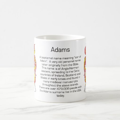 Adams Family Crest Mug | Zazzle