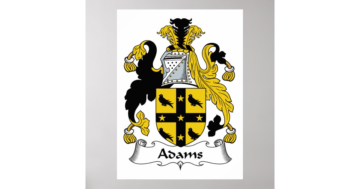 Adams Family Crest Poster | Zazzle