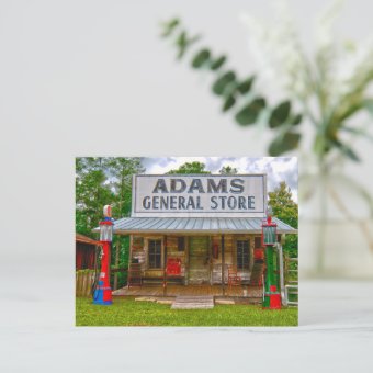 Adams General Store Alabama Postcard | Zazzle