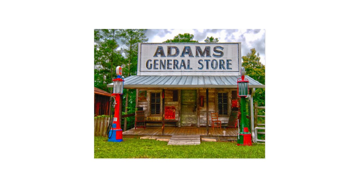 Adams General Store Alabama Postcard | Zazzle.com