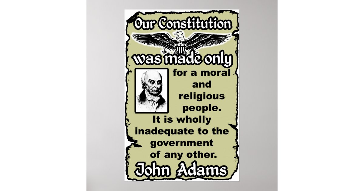 Adams: Our Constitution Poster | Zazzle