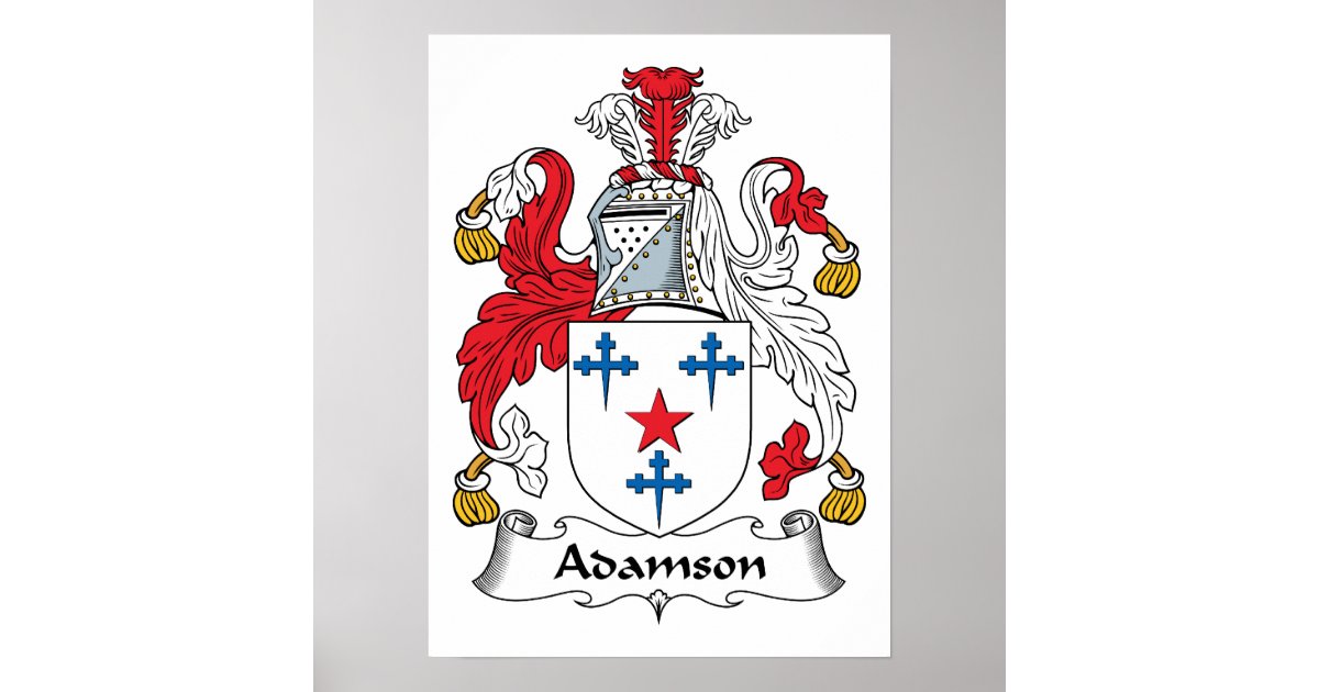 Adamson Family Crest Poster | Zazzle