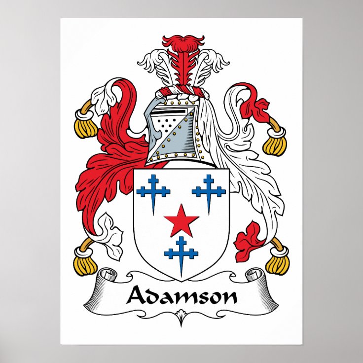 Adamson Family Crest Poster | Zazzle