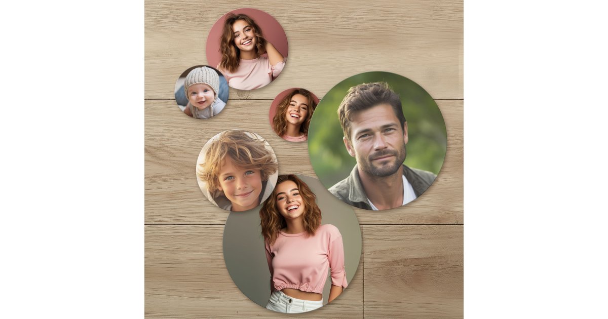 Add 6 Photos and Create Your Own Collage Confetti | Zazzle