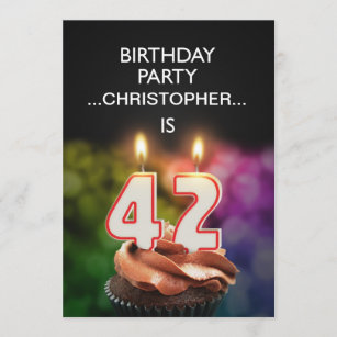 42nd Birthday Invitations | Zazzle