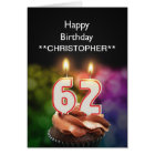 Happy Birthday - 62 Years Old Card | Zazzle.com