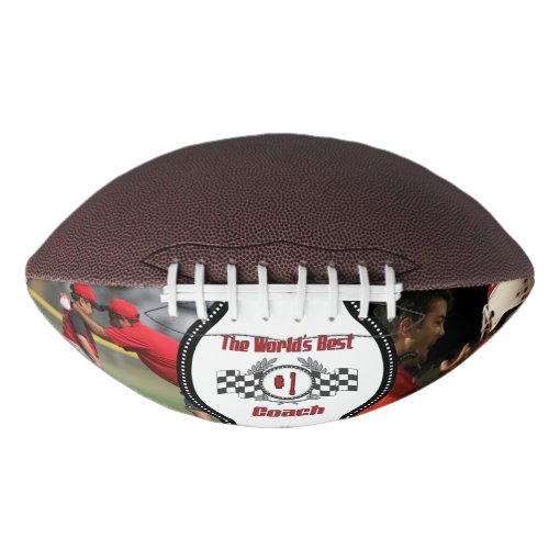 ADD A PHOTO - The World's Best Coach - Number One Football | Zazzle