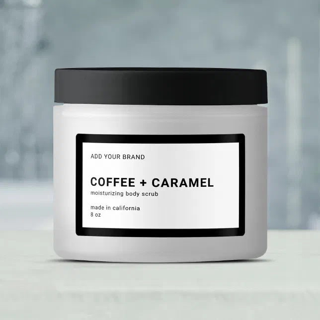 Add Brand Modern Minimalist Editable Color Product Labels | Zazzle