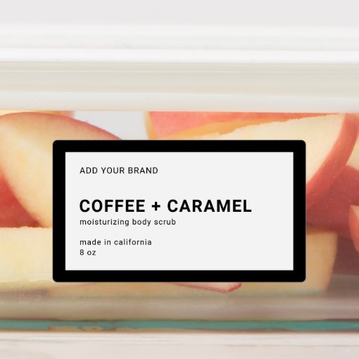 Add Brand Modern Minimalist Editable Color Product Labels | Zazzle