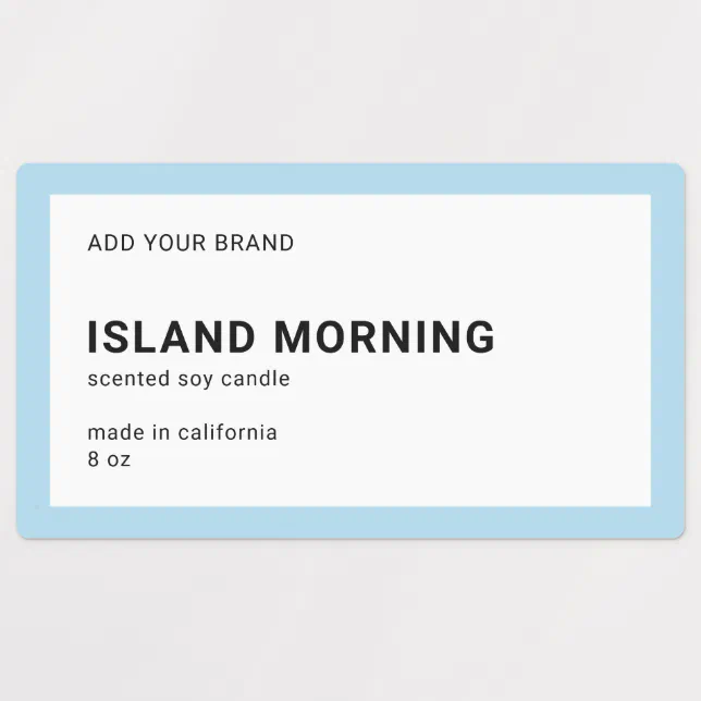 Add Brand Modern Minimalist Editable Color Product Labels | Zazzle