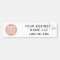 Add Business Logo Company Car Fleet Bumper Sticker | Zazzle