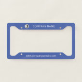 Add Company Logo and Business Name Website License Plate Frame | Zazzle