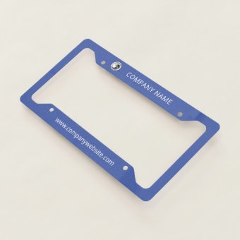 Add Company Logo and Business Name Website License Plate Frame | Zazzle