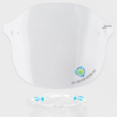 Add Custom Logo And Text, Modern Simple Face Shield | Zazzle