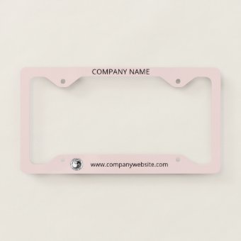 Add Logo and Business Name Company Employees License Plate Frame | Zazzle