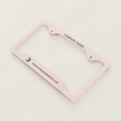 Add Logo and Business Name Company Employees License Plate Frame | Zazzle