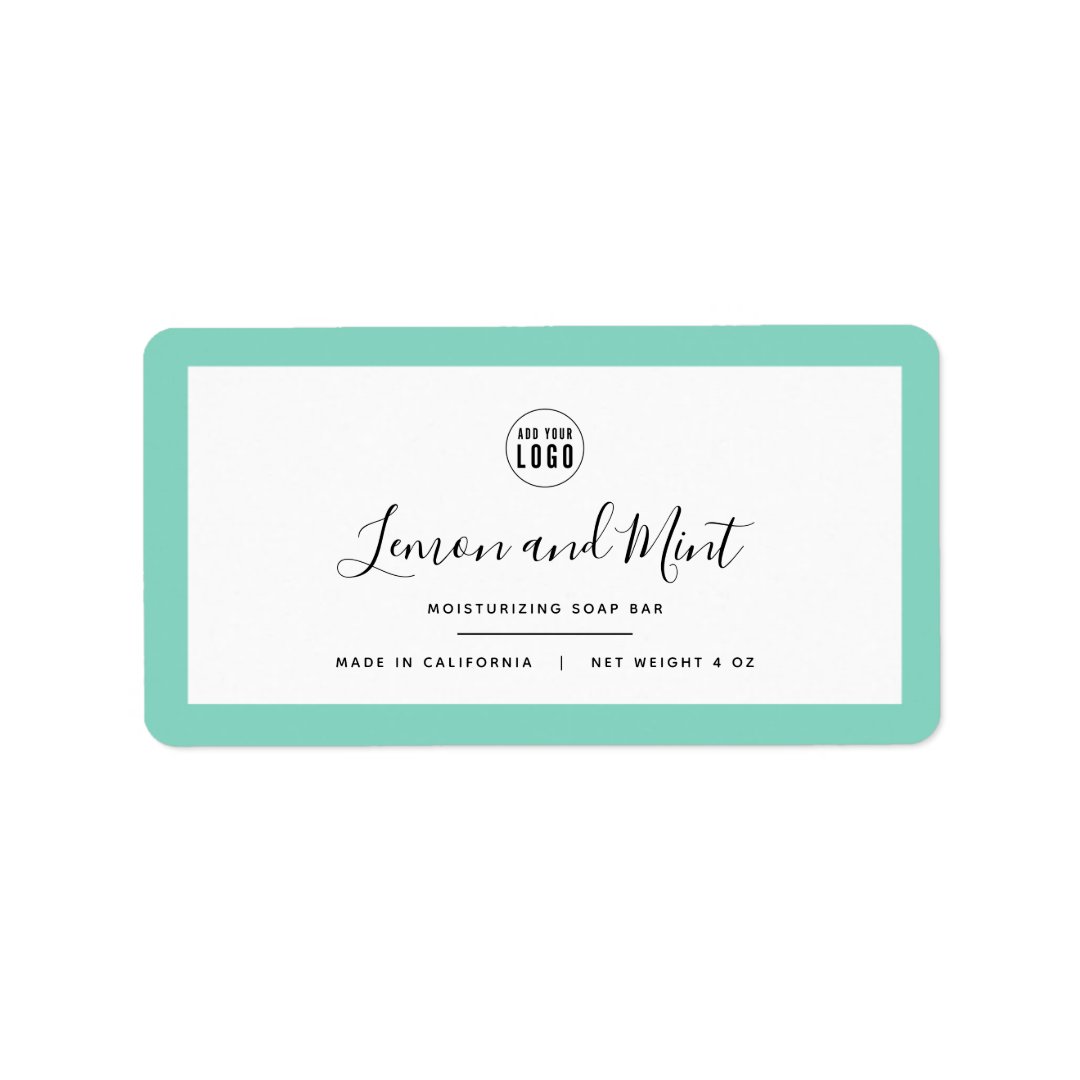 Add Logo and Editable Border Color Product Labels | Zazzle