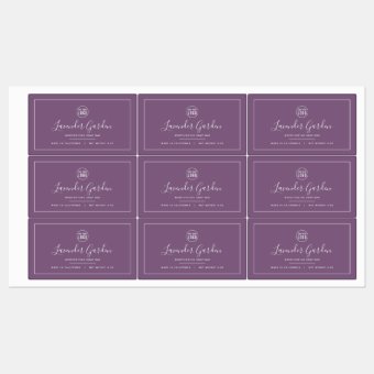 Add Logo White Border Editable Color Product Labels | Zazzle