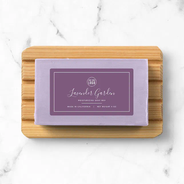 Add Logo White Border Editable Color Product Labels | Zazzle