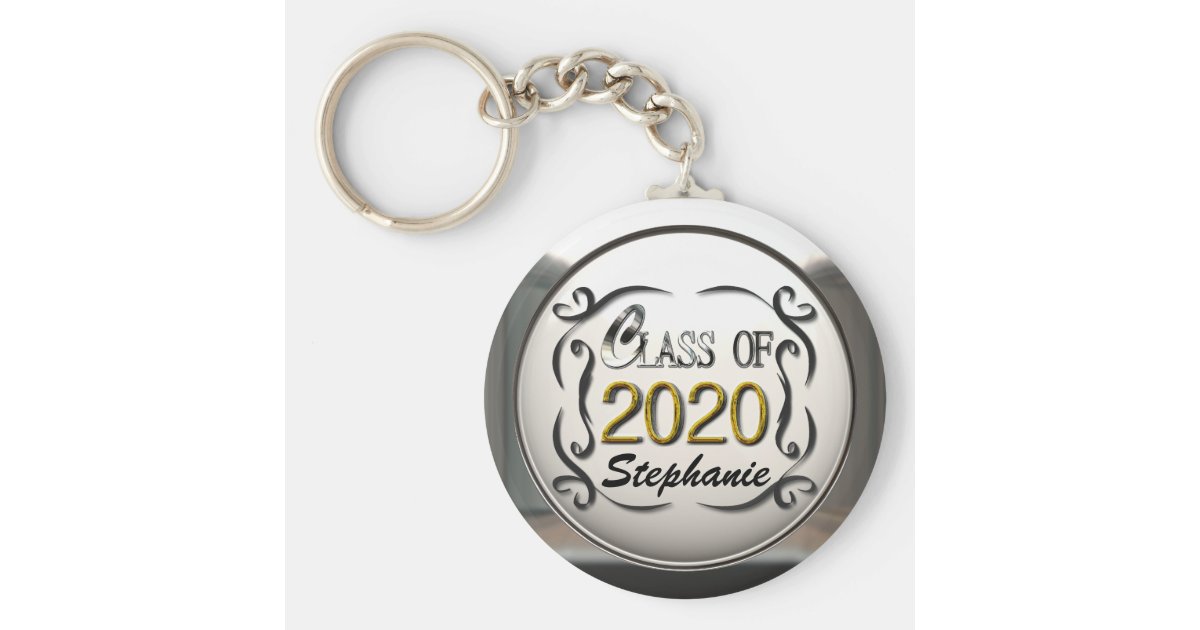 Add Name Class Of 2020 Graduation Keychain | Zazzle.com