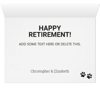 Add Name Relax Like the Dog Retirement Card | Zazzle