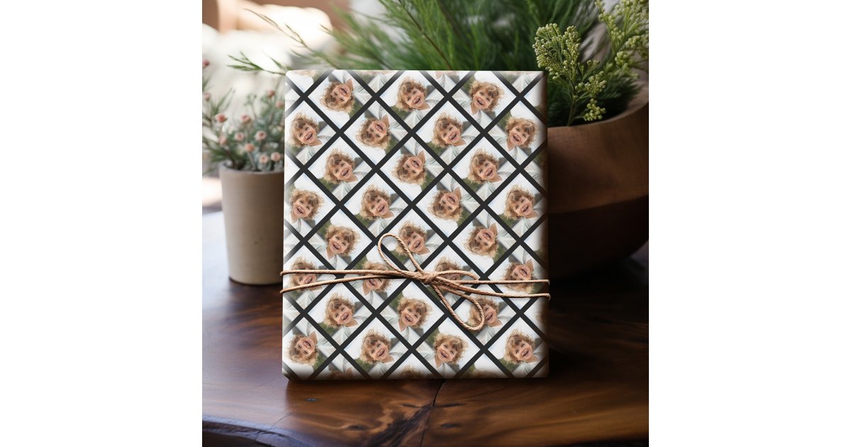 Add One Photo to make a Crazy Collage Wrapping Paper | Zazzle